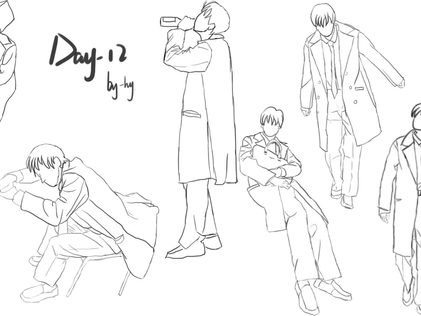 #速写60天挑战赛#Day12@速写班长_咸鱼干设计-站酷ZCOOL