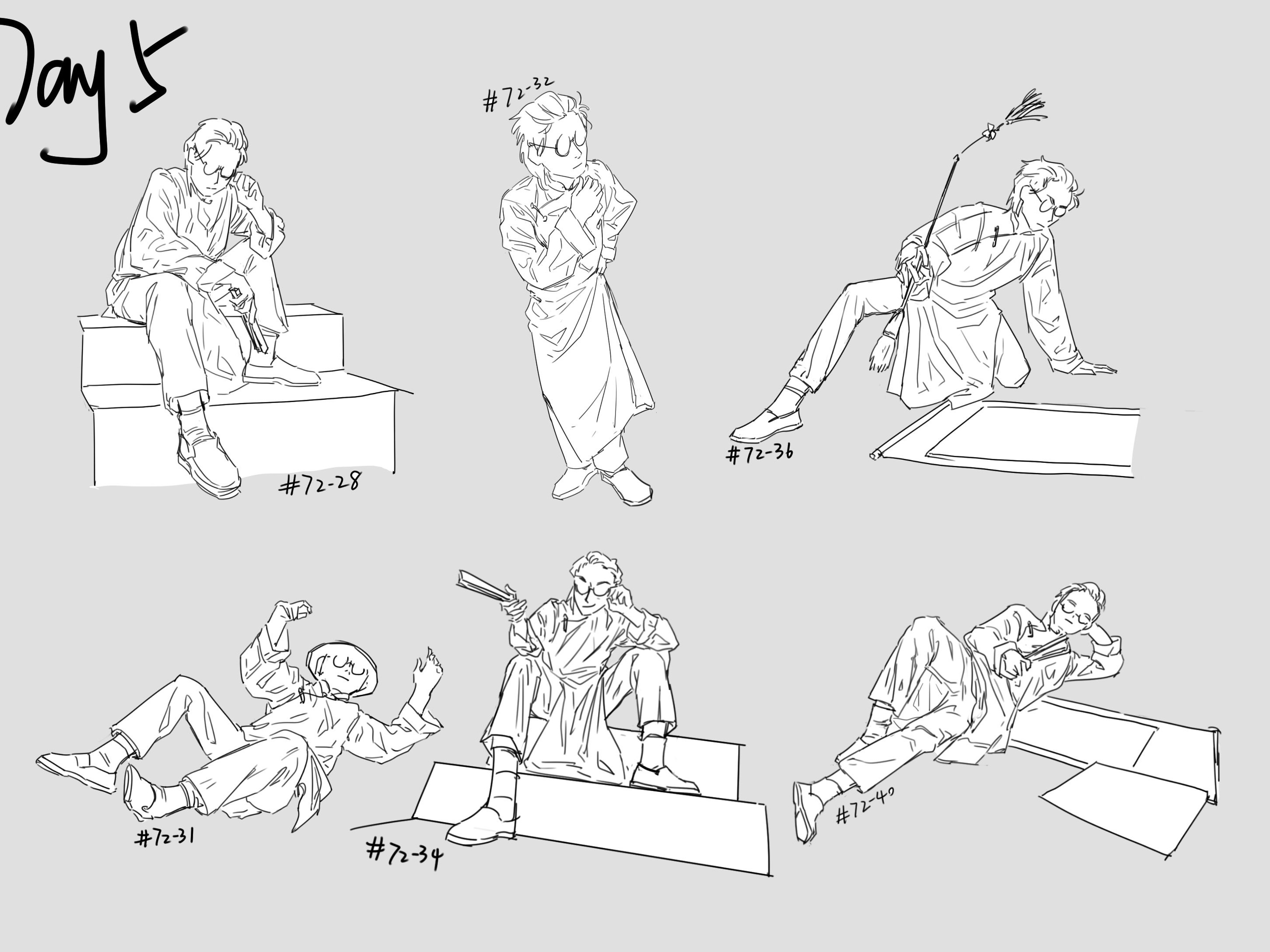 Day05 @速写班长#速写60天挑战赛# _一语四字-站酷ZCOOL