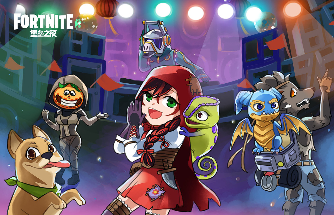 堡垒之夜海报插画集合~_脑子坏掉的z酱0v0-站酷ZCOOL