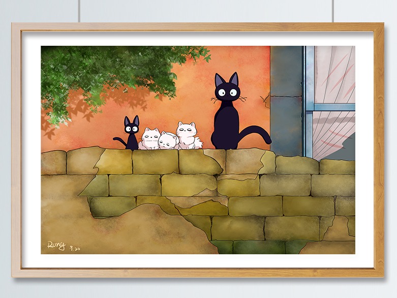 插画练习丨魔女宅急便_RONG_ii-站酷ZCOOL