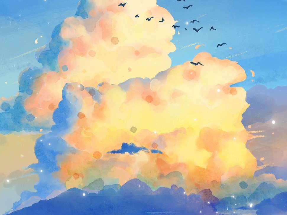 梦幻云朵_鱼骨ty-站酷ZCOOL