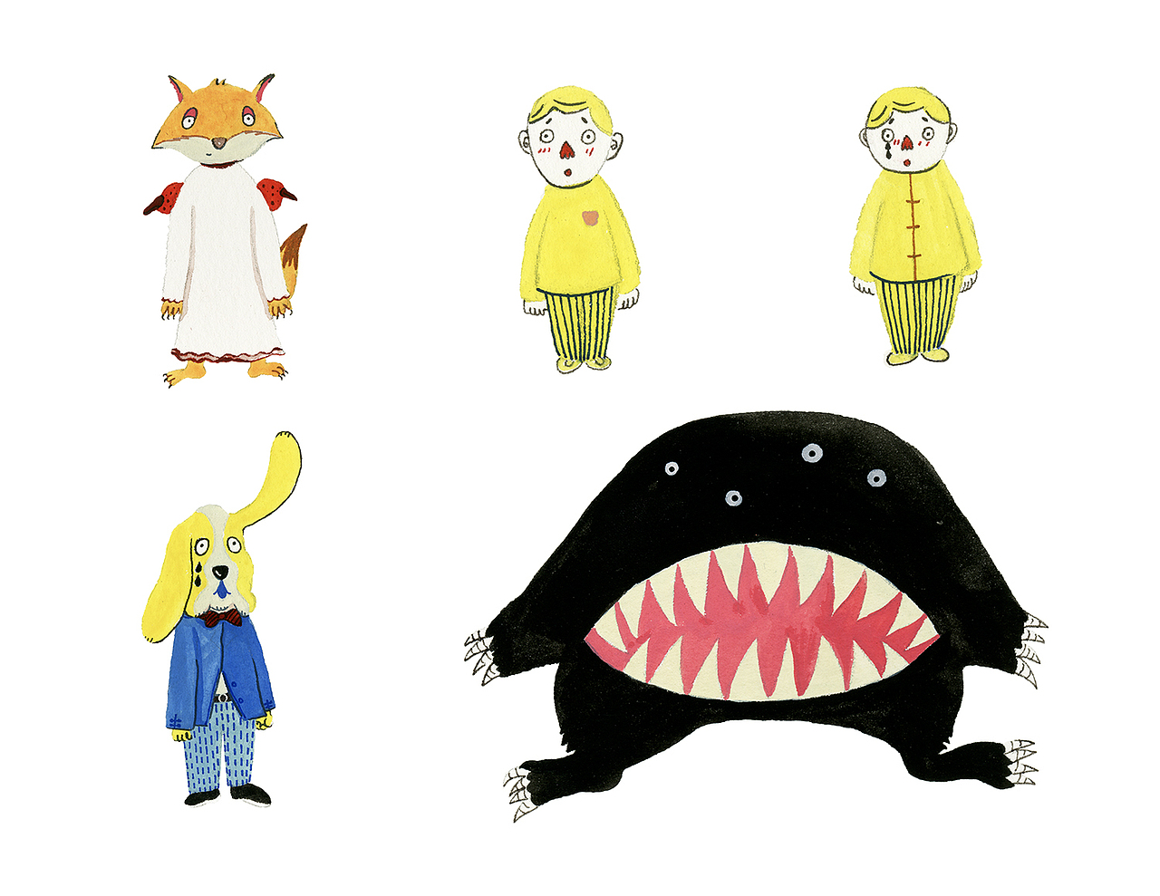 Dalin & Xiaolin_插画师小洁Alicia-站酷ZCOOL