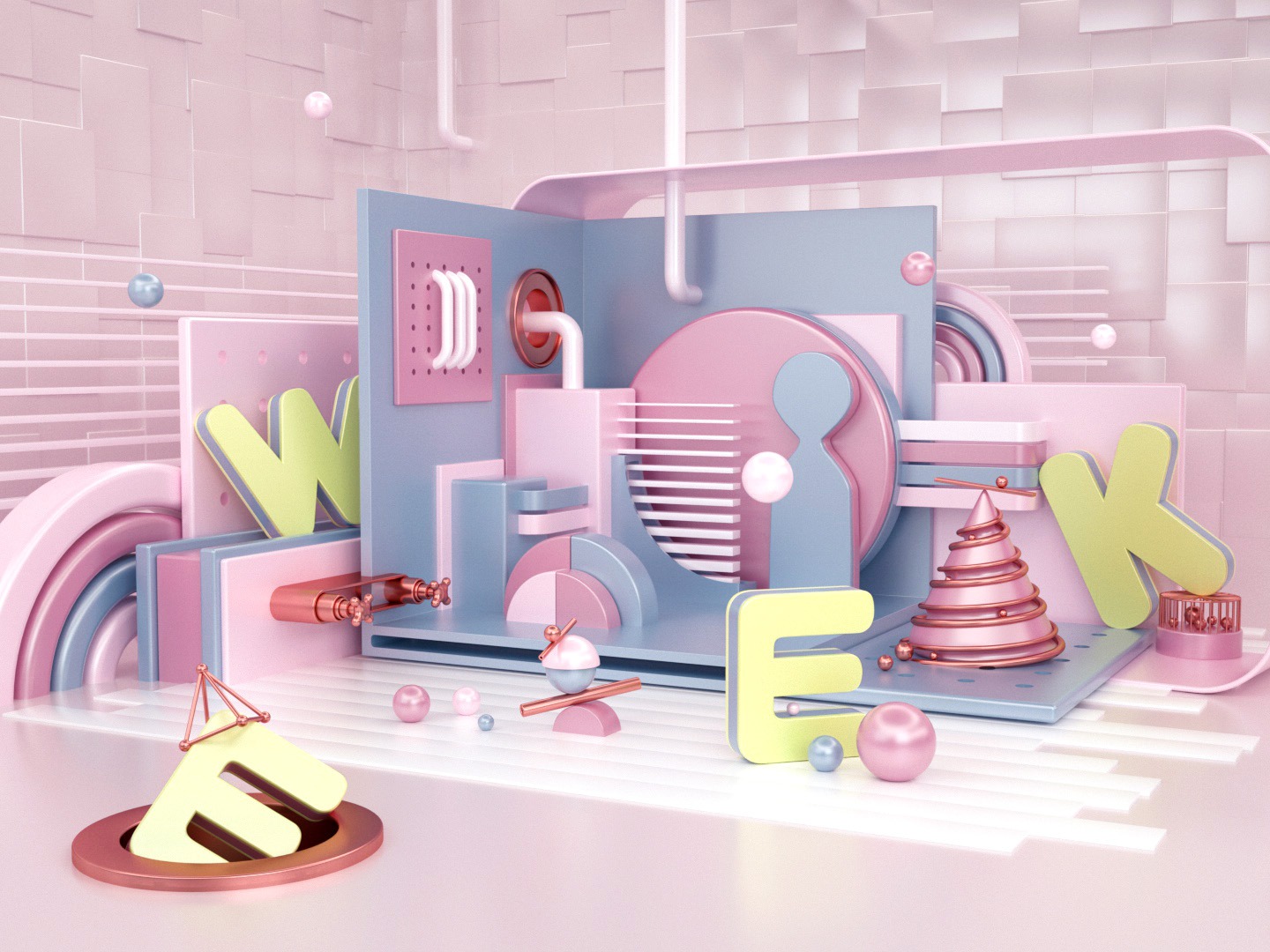 C4D基础建模之初遇OC_简心心-站酷ZCOOL