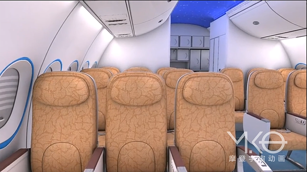 C919中国商用飞机有限公司数字样机三维展示片2_摩登宇宙动画-站酷ZCOOL