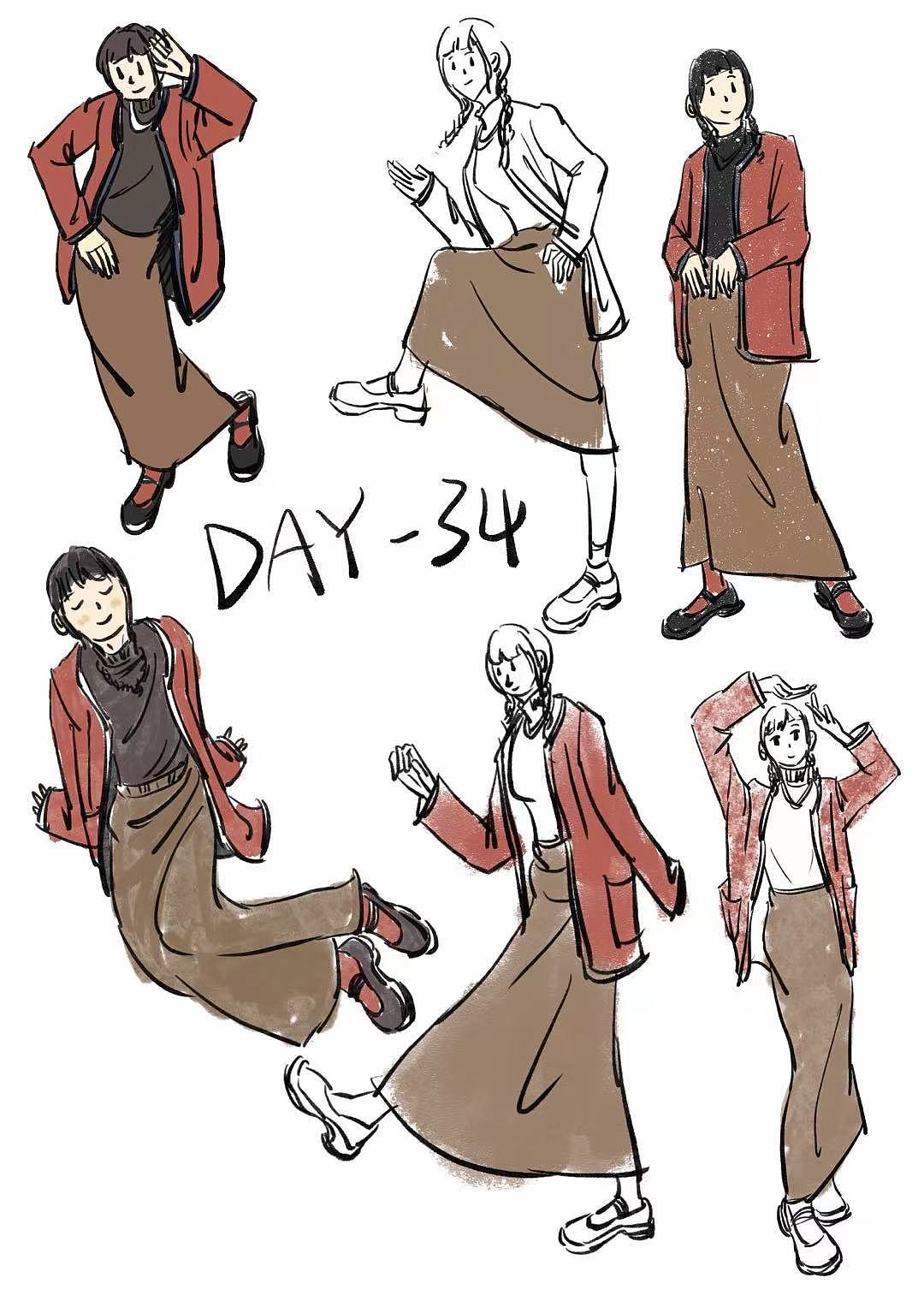 速写60天挑战赛 @速写班长 DAY34_印第安小揪揪-站酷ZCOOL