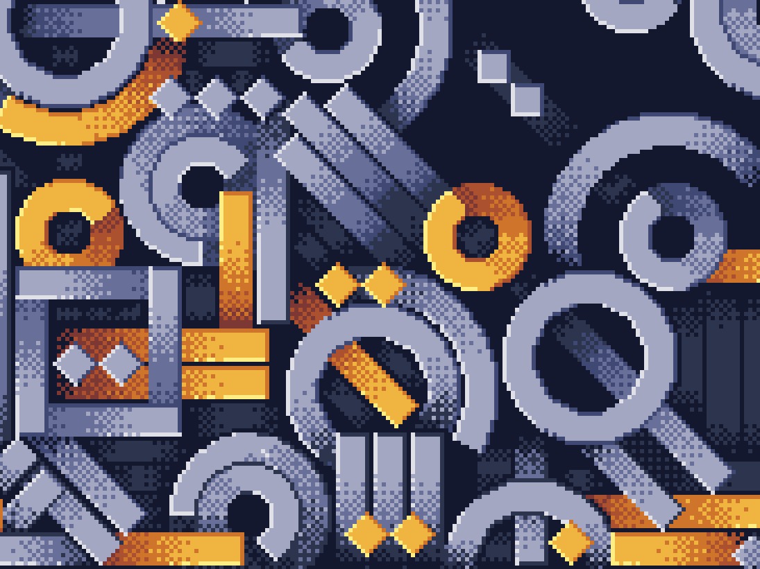 Pixel-art pattern of geometrography_Nikioto2-站酷ZCOOL