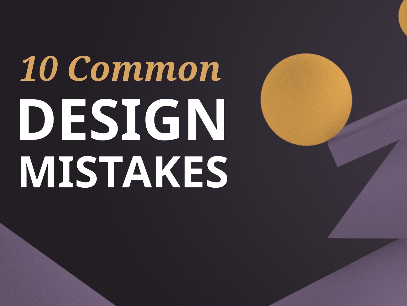 10个常见的设计错误......以及如何避免它们_奥创空间-站酷ZCOOL