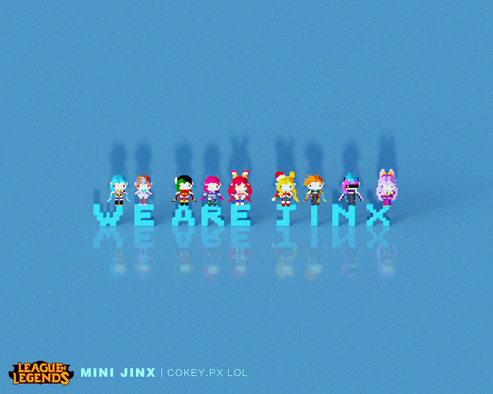 LOL mini JINX_Cokey_可乐-站酷ZCOOL