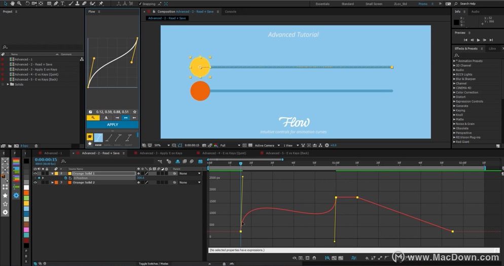 AE插件 关键帧缓入缓出曲线调节脚本 AEscripts flow for Mac 1.4.2_醉舞千年杯莫停-站酷ZCOOL