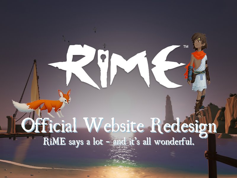 RiME - Game Website Redesign_紫杉之光-站酷ZCOOL