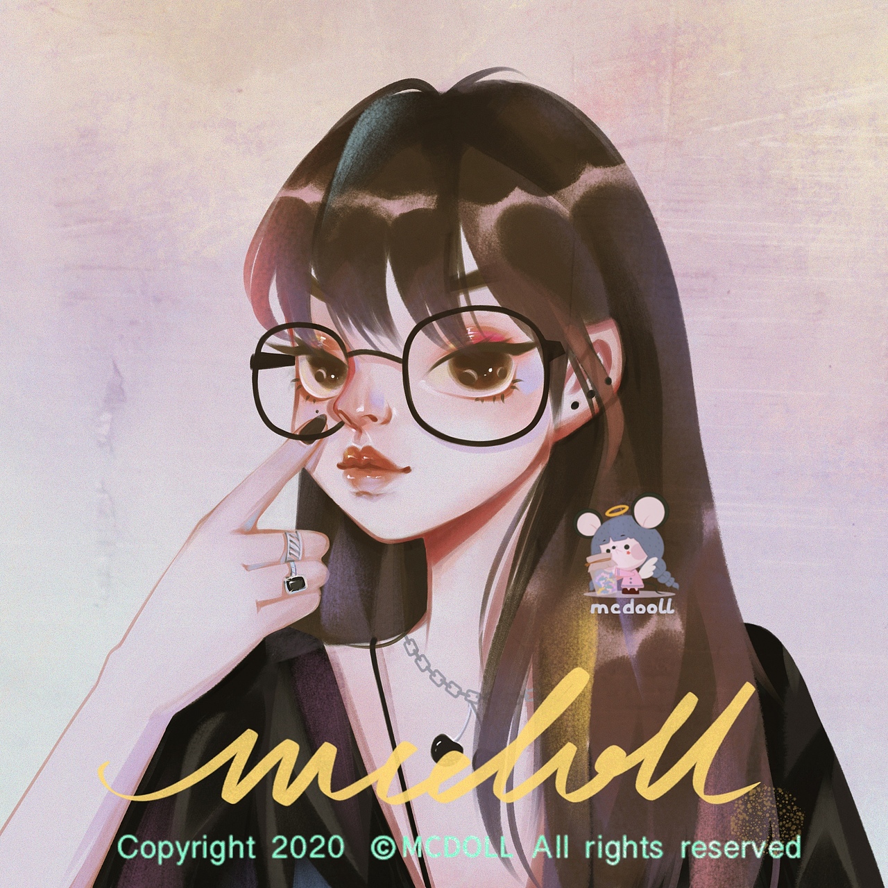 头像委托插画合作_Mcdoll_-站酷ZCOOL