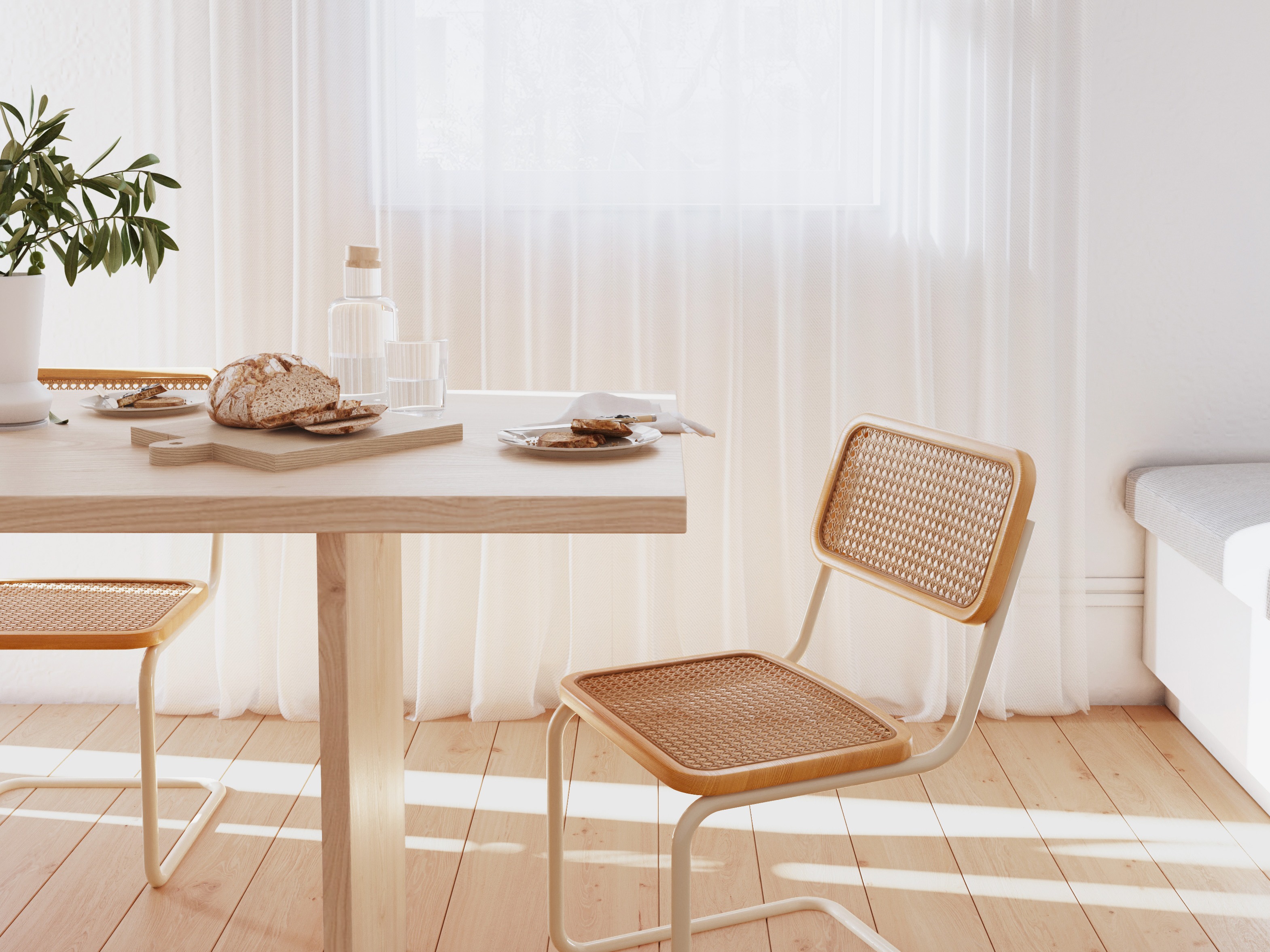 北欧简约室内效果图表现_一一Zoe-站酷ZCOOL