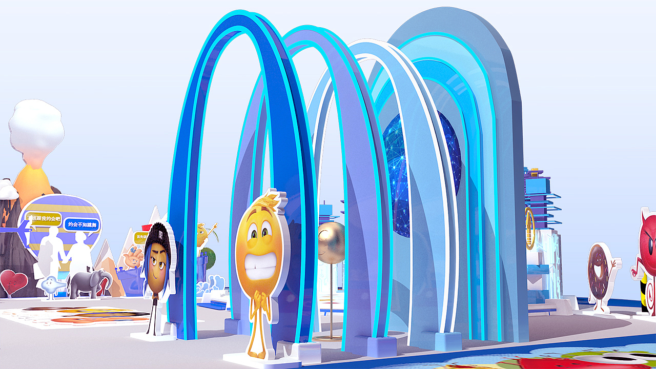 emoji-主题活动美陈设计|空间|展陈设计|Wonco_原创作品-站酷ZCOOL