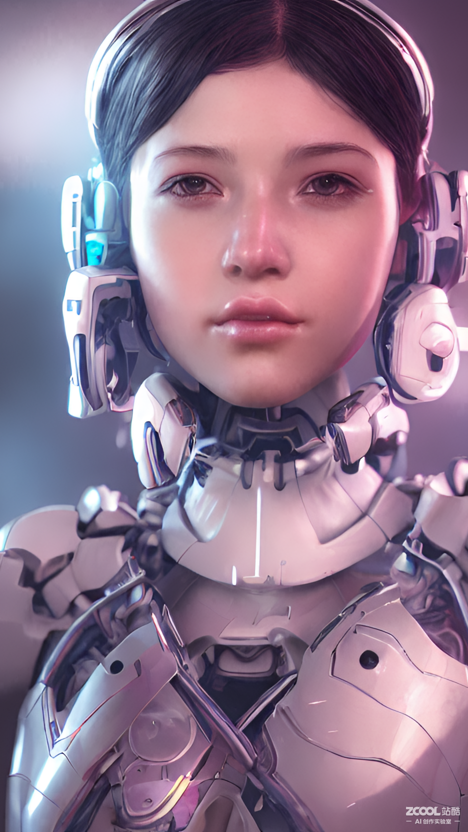 #AI创作实验室#未来AI女生_日月所照-站酷ZCOOL