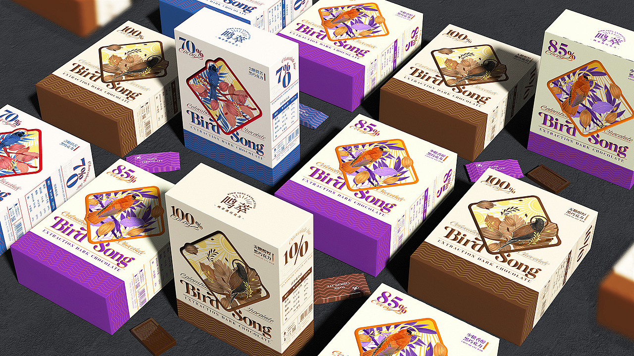 鸣萃黑巧 | 品牌设计/ LOGO/包装设计_ZOD零点一刻-站酷ZCOOL