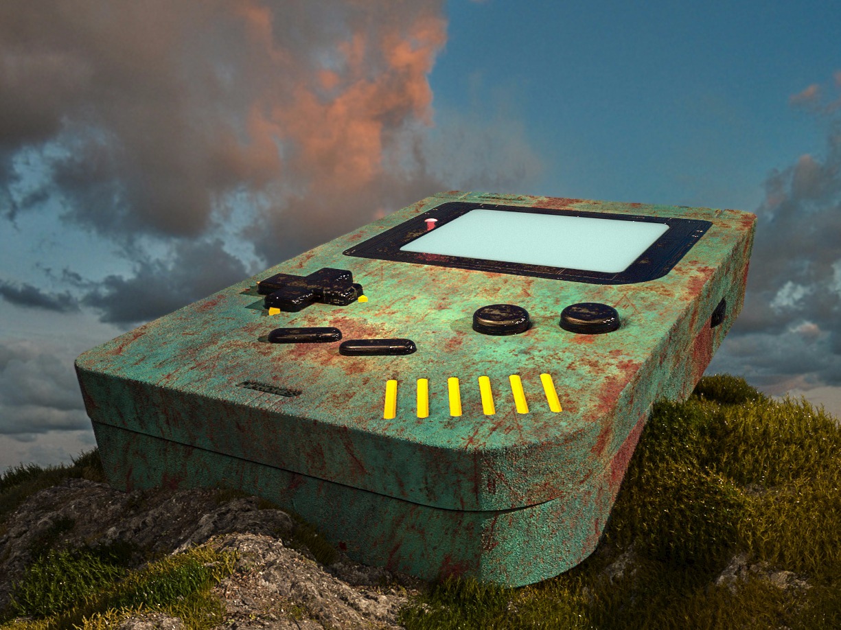 C4D-GAME BOY-OC渲染_大风啊-站酷ZCOOL