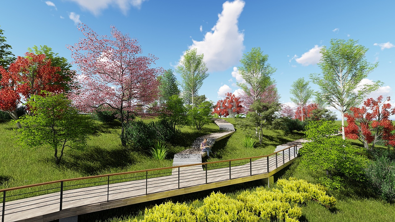 景观木栈道_Nailsong-站酷ZCOOL