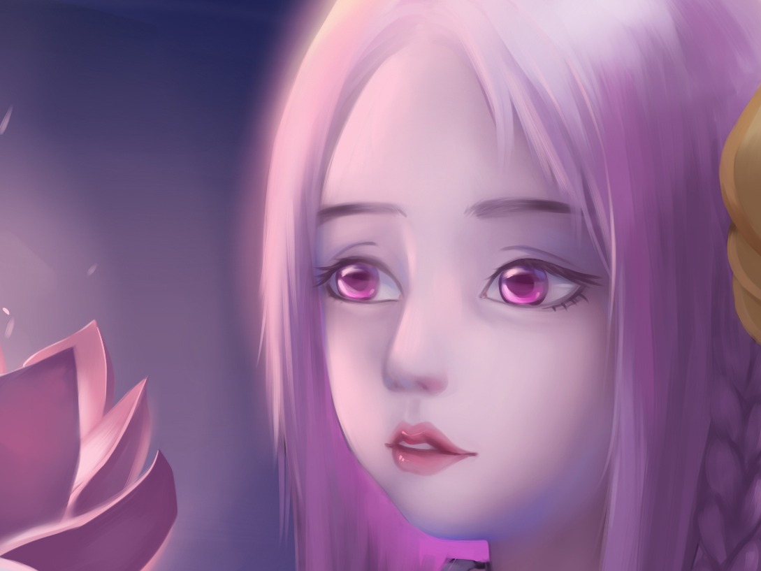 荷塘里的少女_成精的仓鼠-站酷ZCOOL