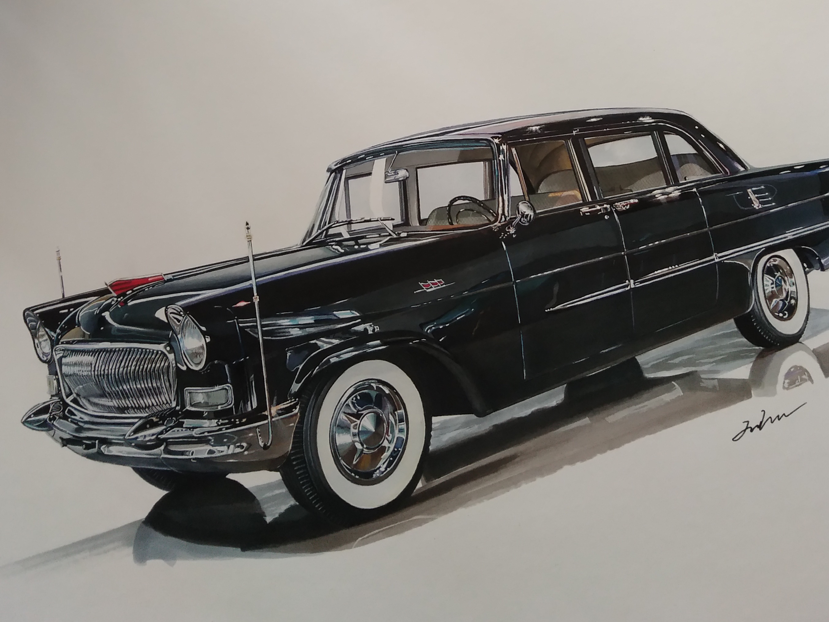 第一代国产阅兵车—红旗CA72（1959）_xyikai吉-站酷ZCOOL