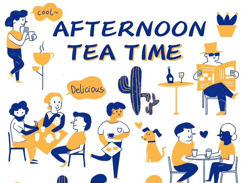 COFFE Afternoon Tea Time_大大大蜜瓜-站酷ZCOOL