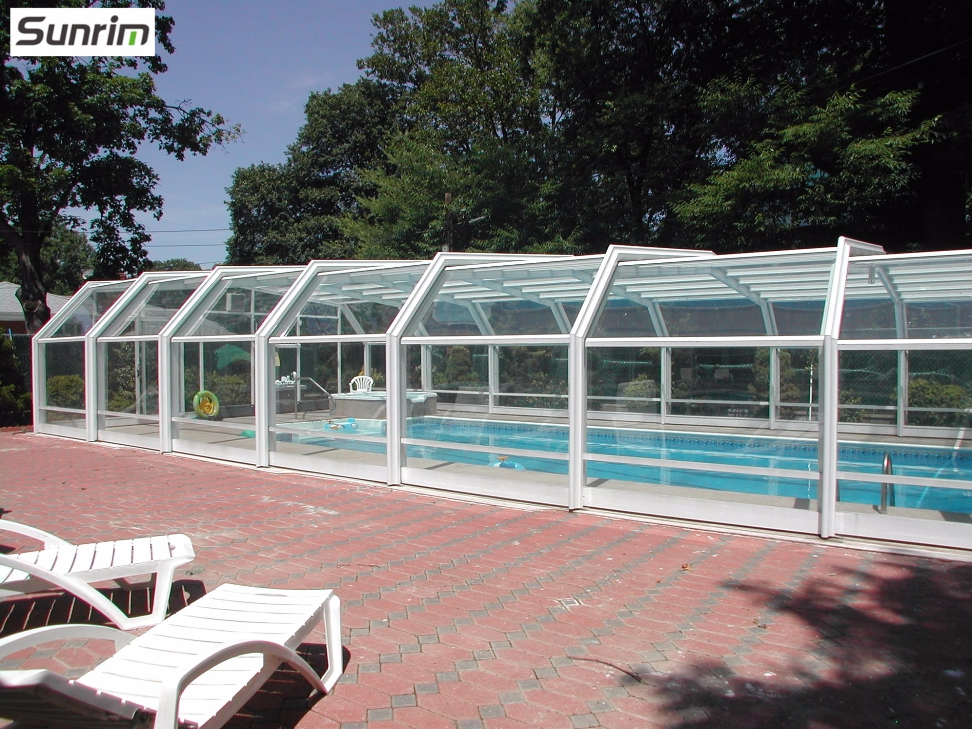 Sunrim泳池阳光房 可移动伸缩泳池阳光房 电动泳池盖_Sunrim电动屋顶-站酷ZCOOL
