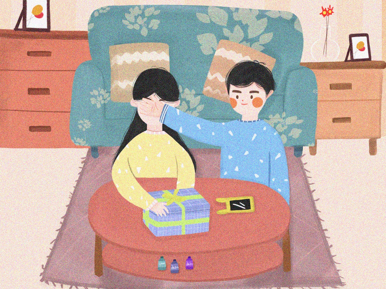 七夕情侣日常_cat李-站酷ZCOOL