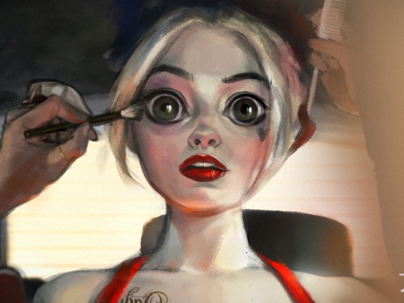 插画|画电影-Harley Quinn“I'm a princess."_枝鸥Zhou-站酷ZCOOL