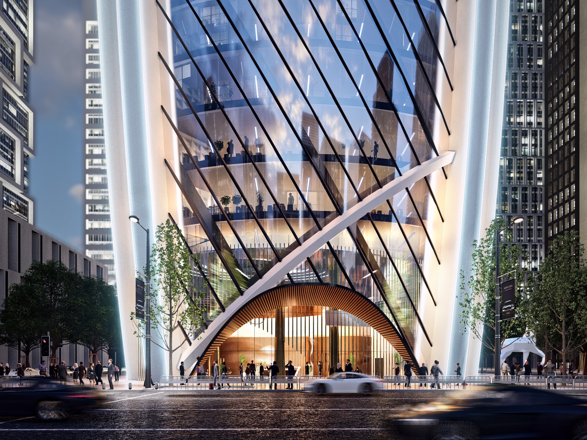 Modern abnormity building 建筑表现_Enoch_小新-站酷ZCOOL