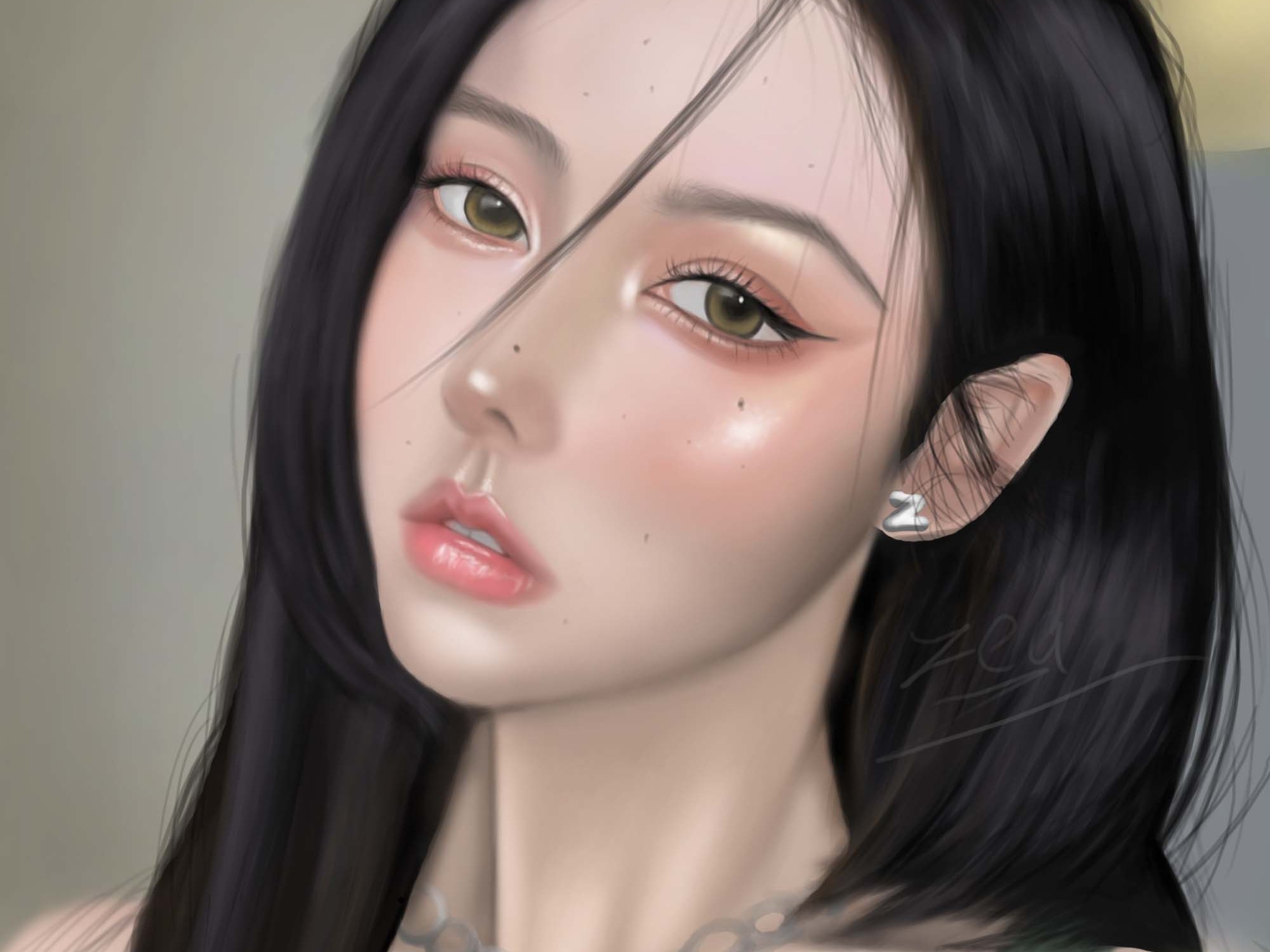 写实头像_Zed是个大魔王-站酷ZCOOL