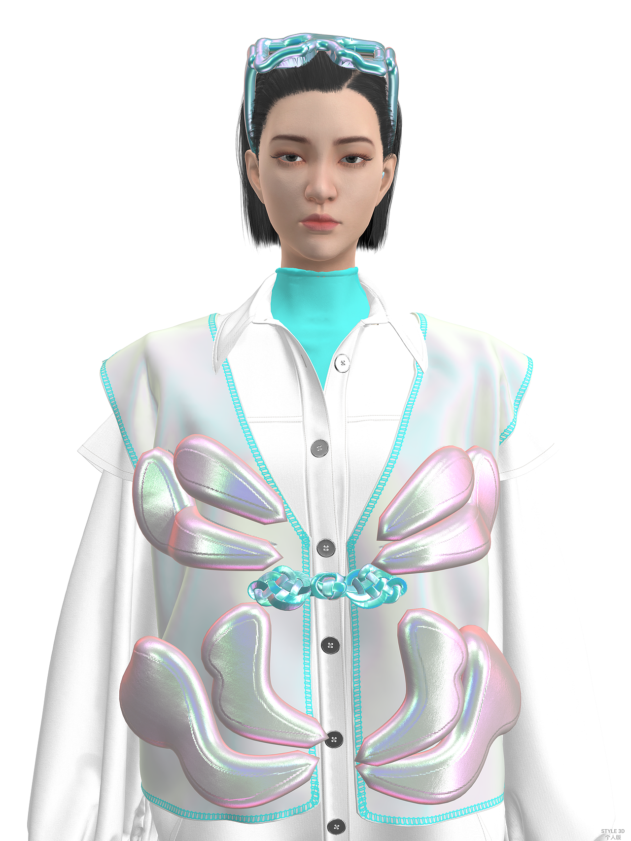 虚拟服装一原创服装设计2D转3D_会画画的小裁缝-站酷ZCOOL