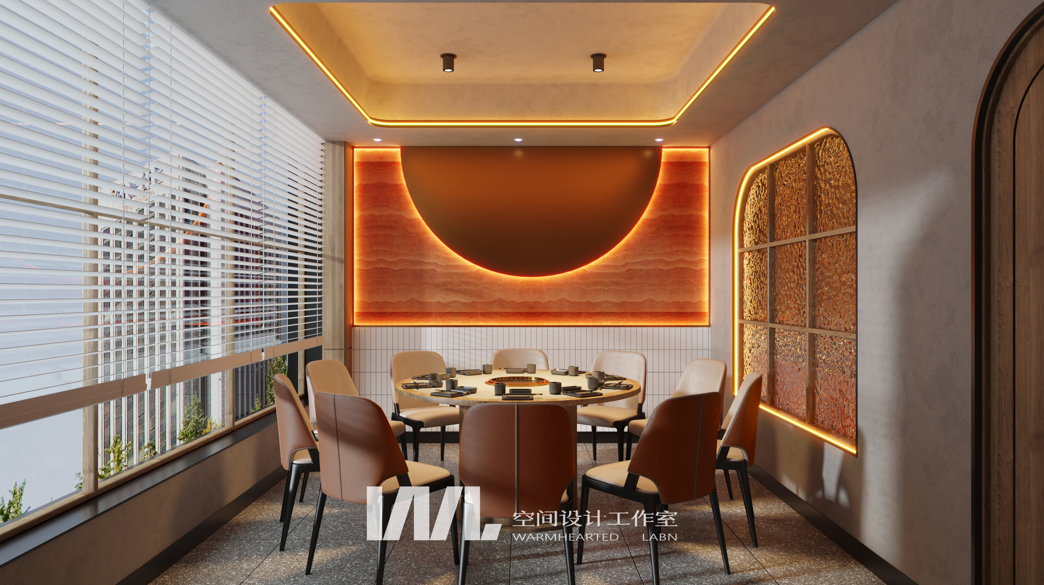 300㎡现代烧烤店_Jov1al-站酷ZCOOL