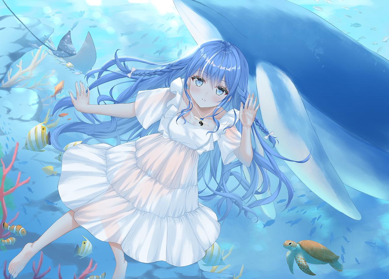 水族馆少女-心羽萝妮Ver_F_BoBo-站酷ZCOOL