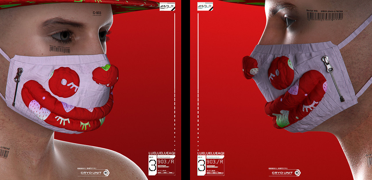 【口罩特大号】口罩\面罩的艺术设计_略略略阿柒-站酷ZCOOL