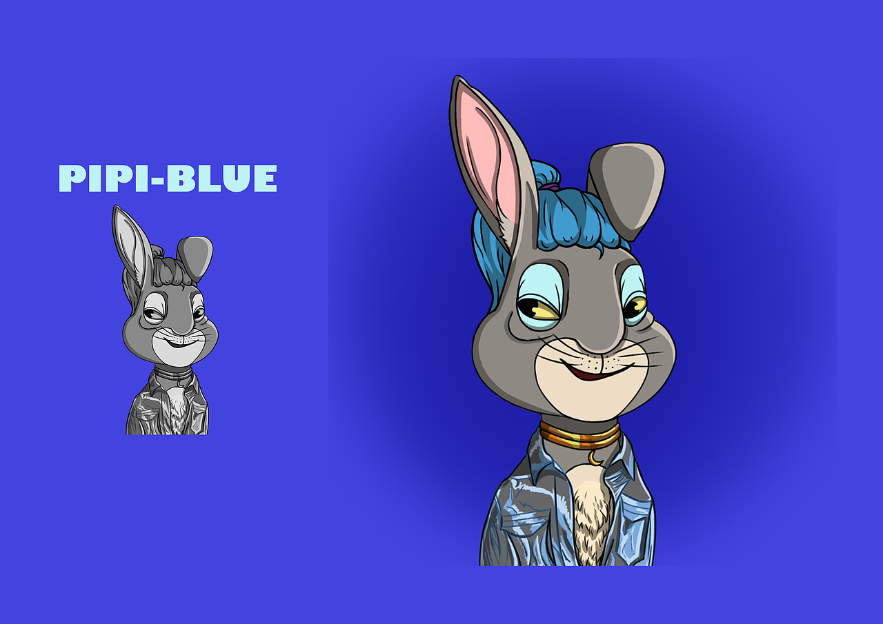 NFT-RABBIT PIPI_脸好圆插画师-站酷ZCOOL