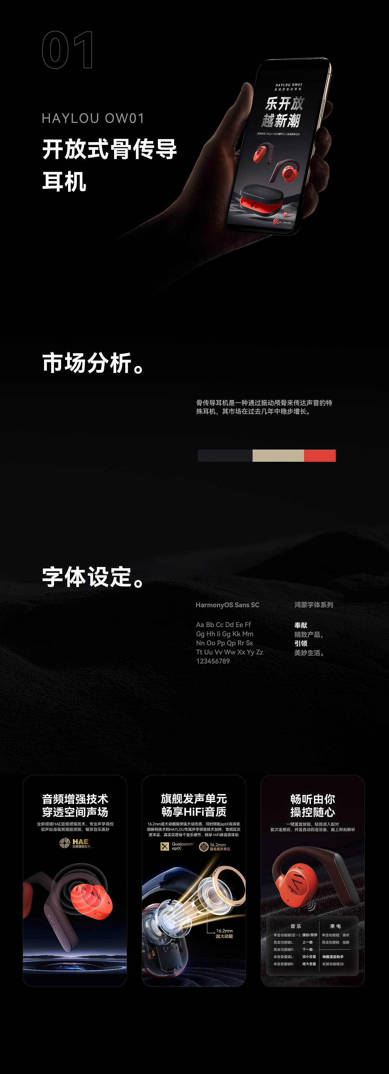 骨传导耳机/智能手表/手表表带——3C详情页x3_胖墩O0o-站酷ZCOOL