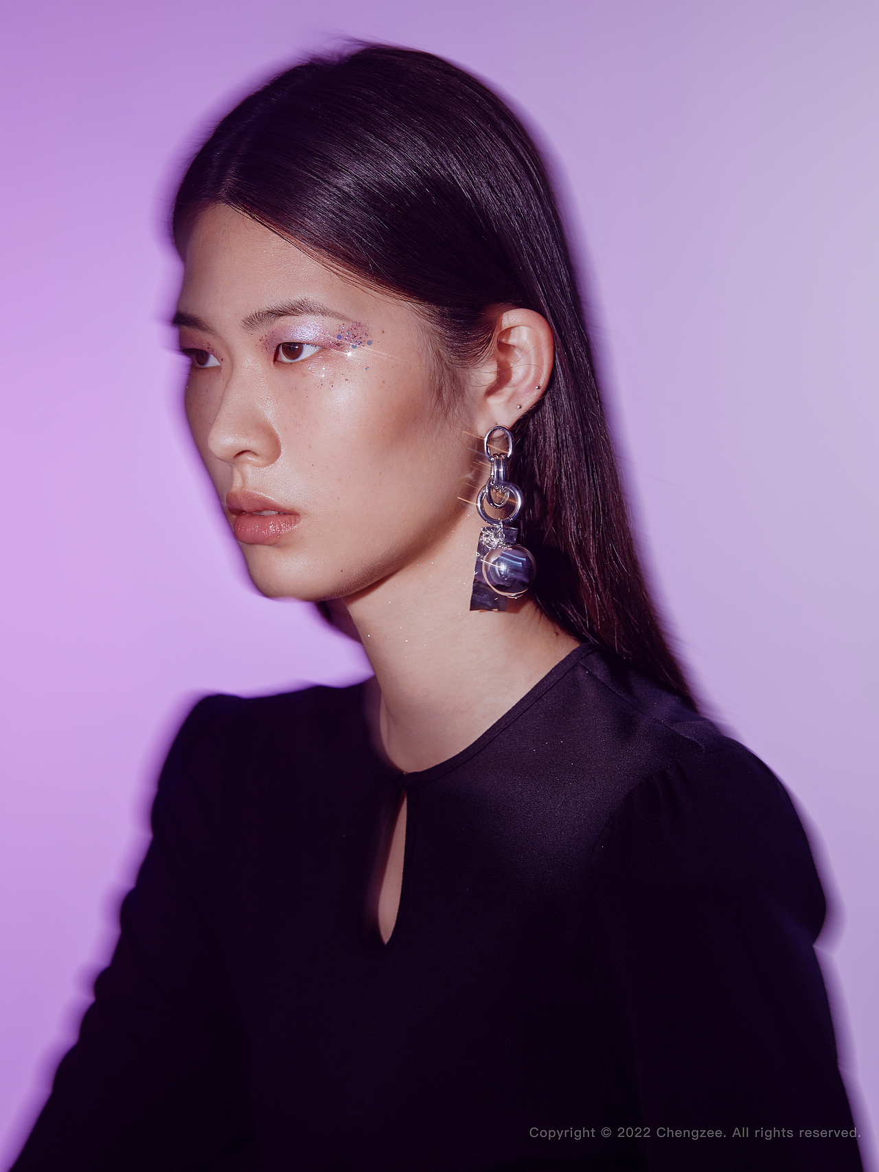 珠光元素创意彩妆拍摄_Chengzee-站酷ZCOOL