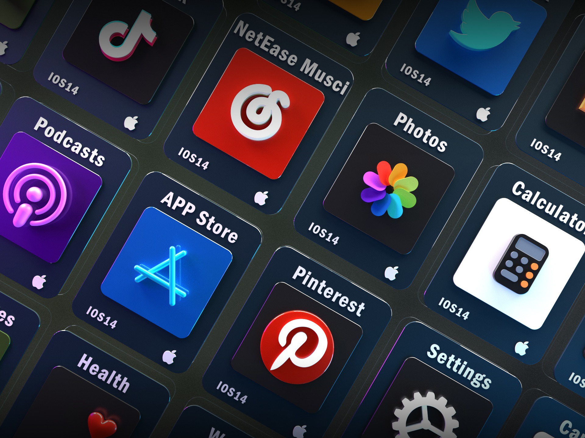 ios14 3dicon_废宅异术家-站酷ZCOOL