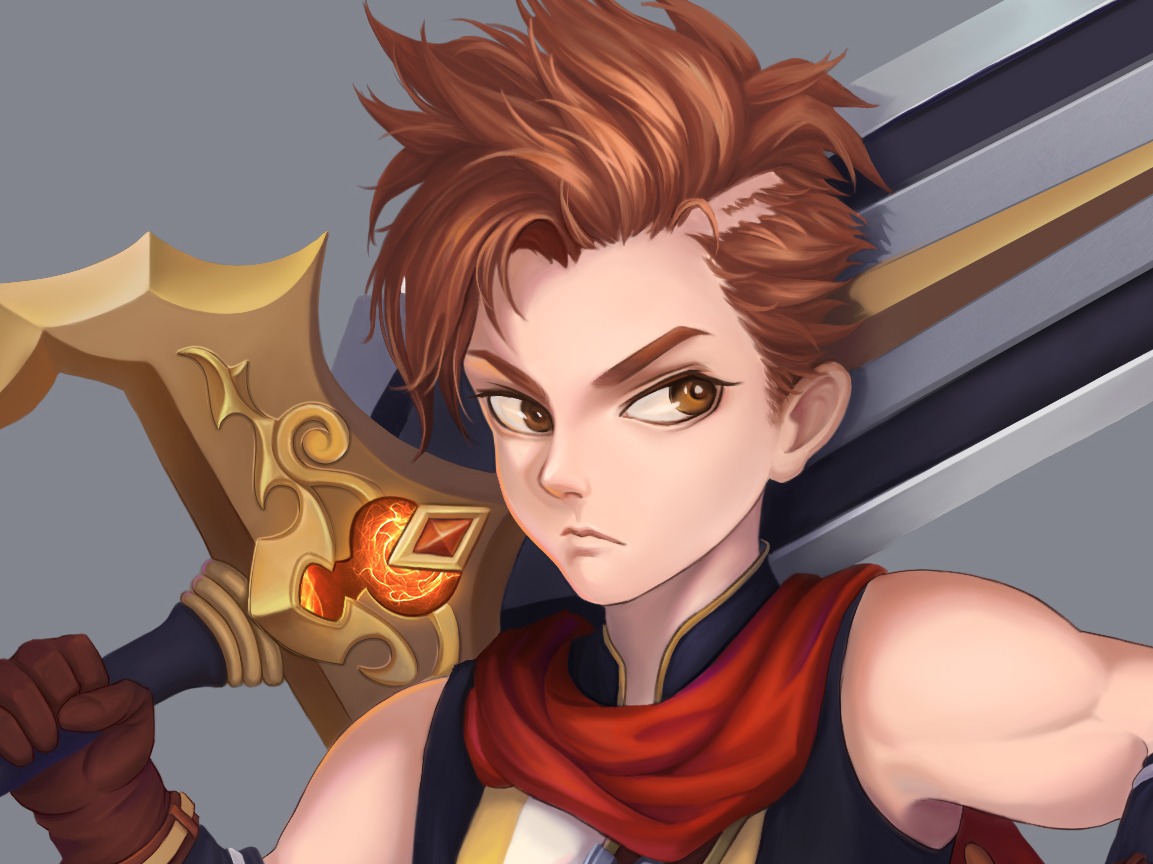 Q版战士_懒人粉刷匠-站酷ZCOOL