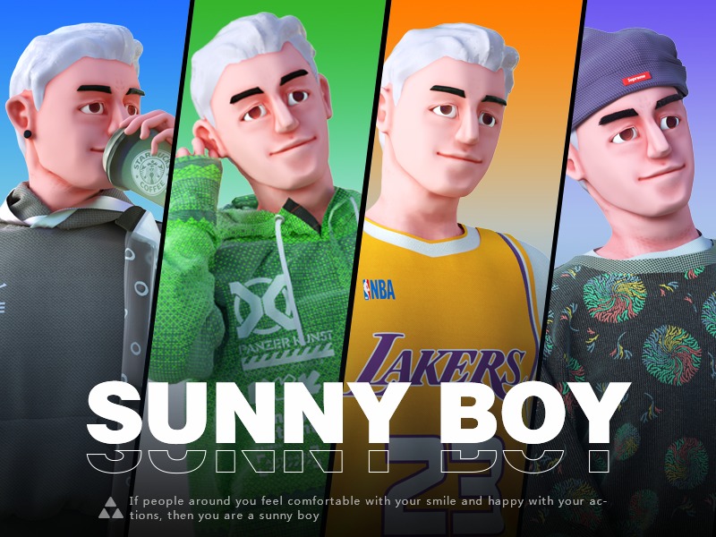 Sunny Boy - 服装穿搭_呆里个呆-站酷ZCOOL