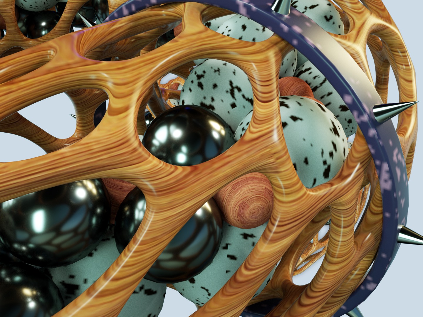 苦七君C4D教程006—镂空模型、OC材质渲染_野鹿志-站酷ZCOOL