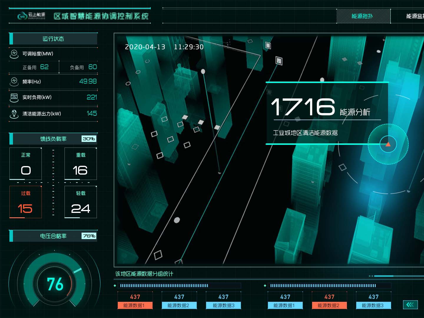 FUI风格可视化练习稿_披星戴盐-站酷ZCOOL