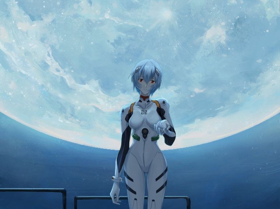 【eva 绫波丽】月下 丽🌕_47同学-站酷ZCOOL