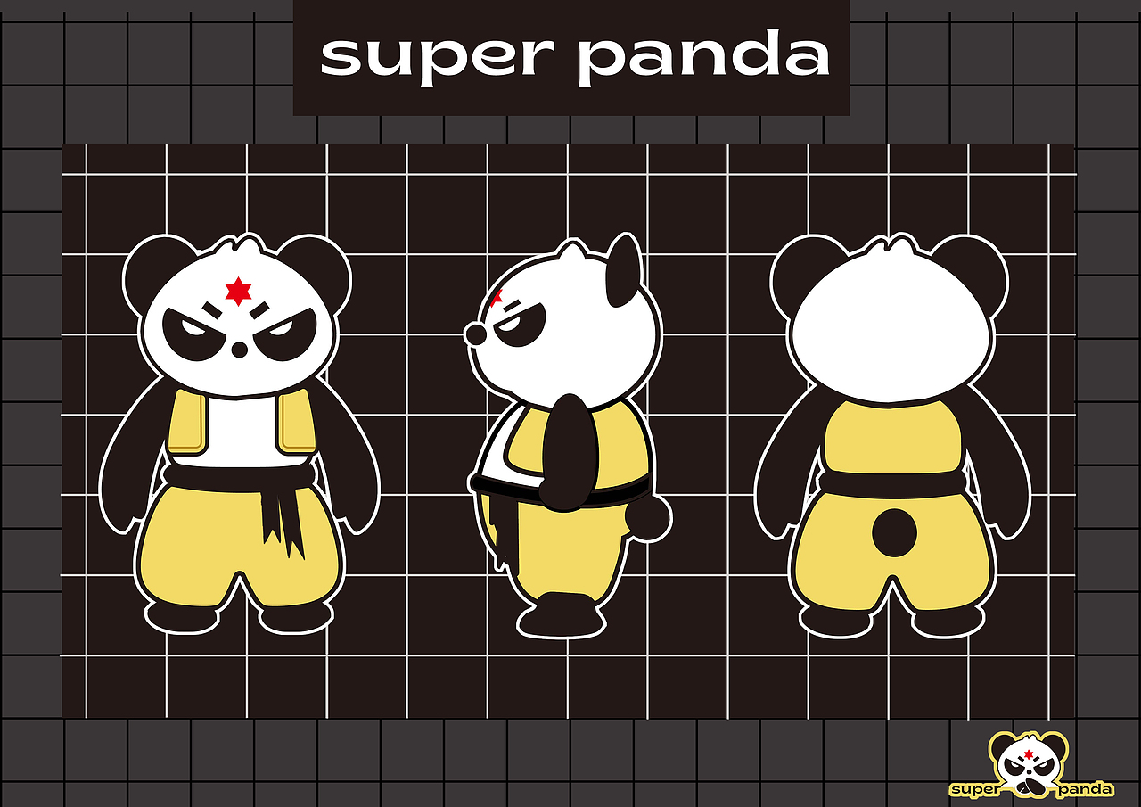 IP形象设计 Super Panda 超级熊猫_yi依依-站酷ZCOOL