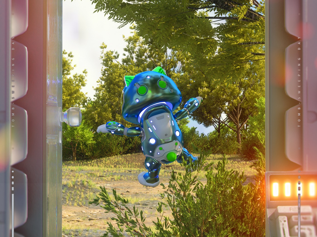 X-LAB 3D 节气海报 清明_Blue贝鲁-站酷ZCOOL