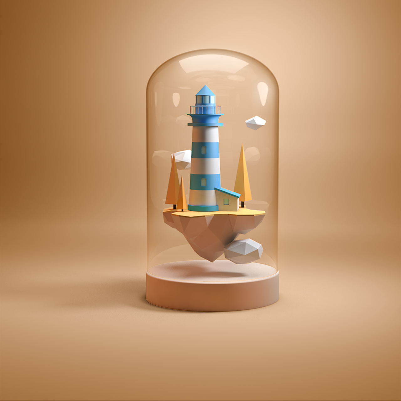 C4D作业来了_小虾施主-站酷ZCOOL