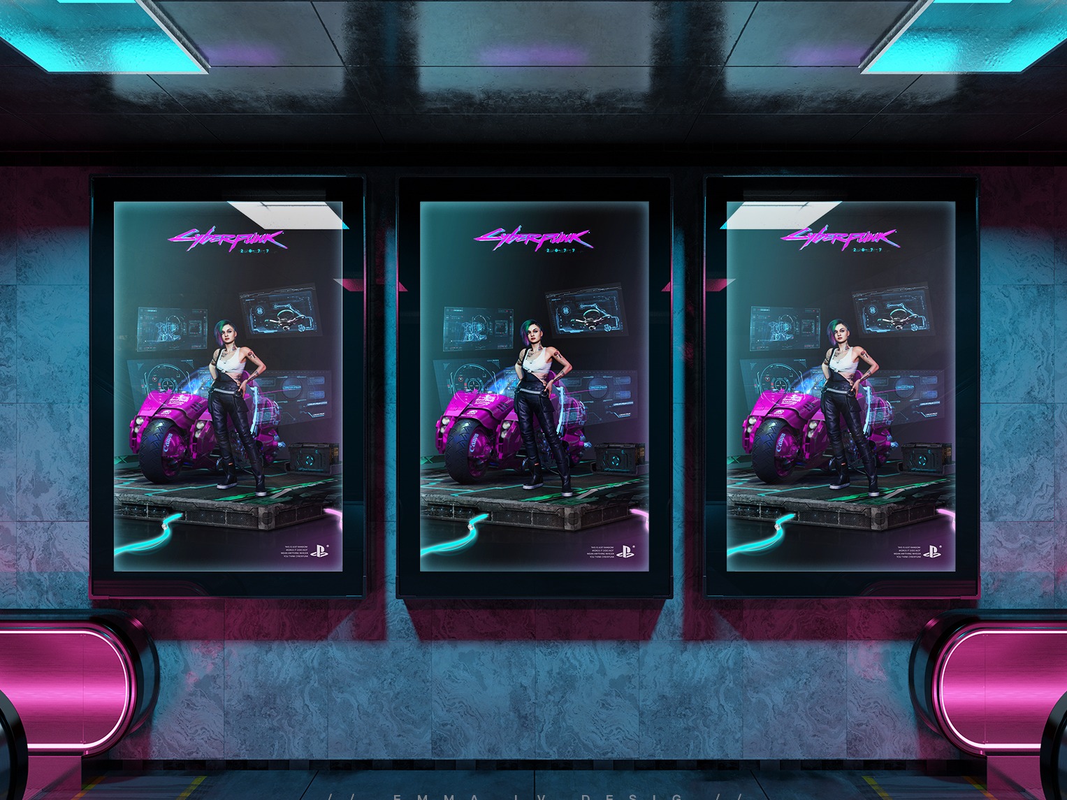 2077赛博朋克海报_素材网站_图片免费下载-ZCOOL站酷