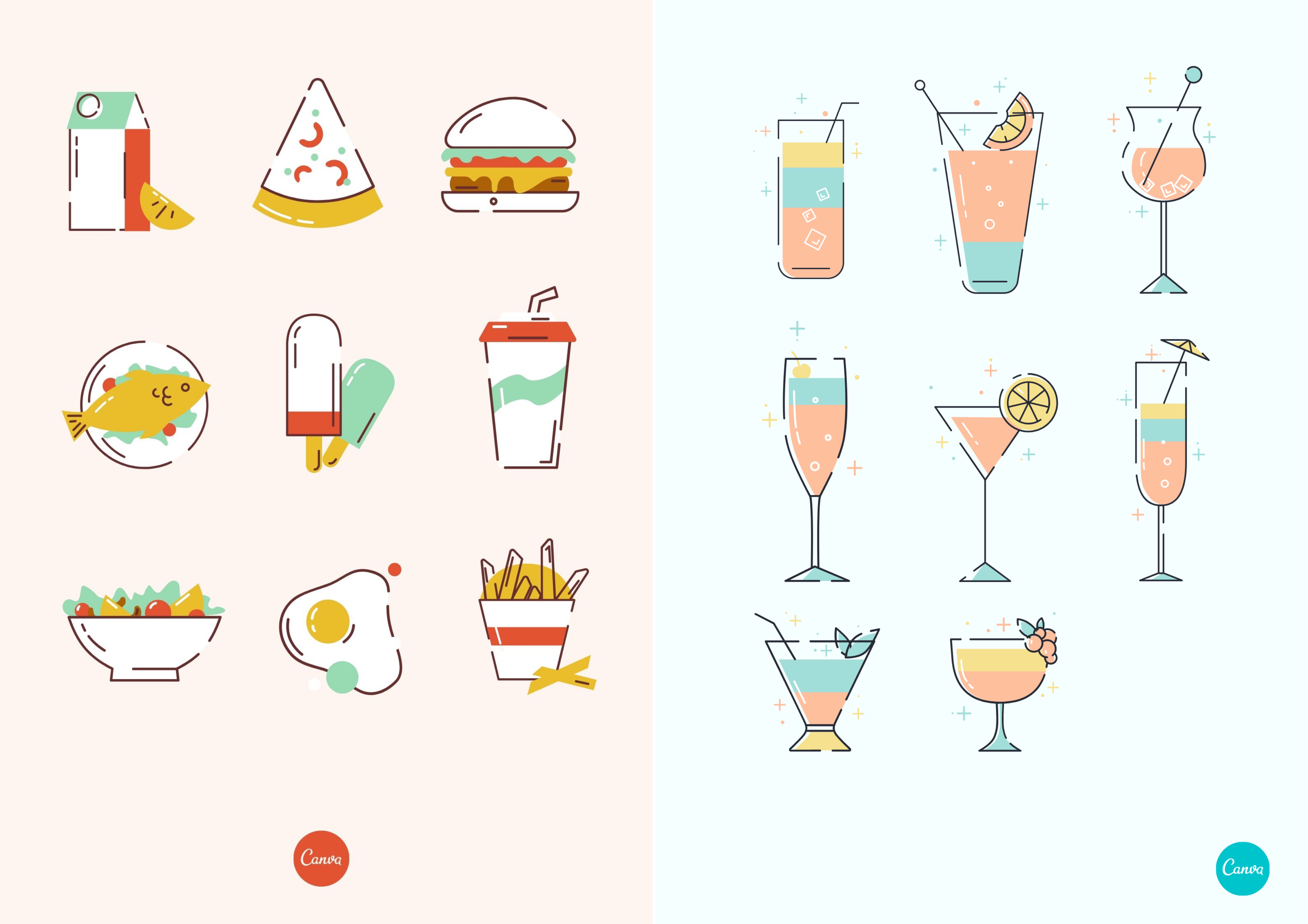 7种不同风格的图标设计，你最喜欢哪一个？_Canva设计学院-站酷ZCOOL