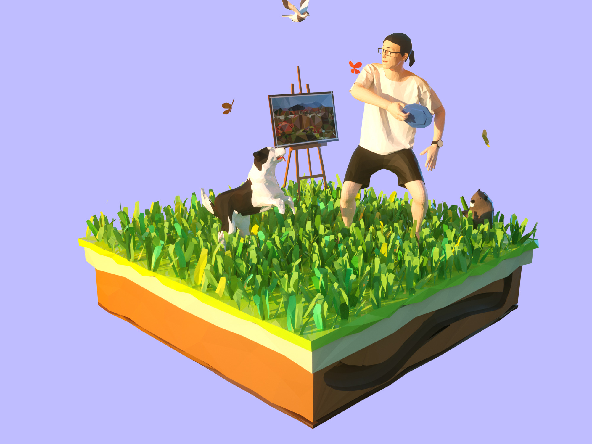 Low poly life_XiaoSuanan-站酷ZCOOL