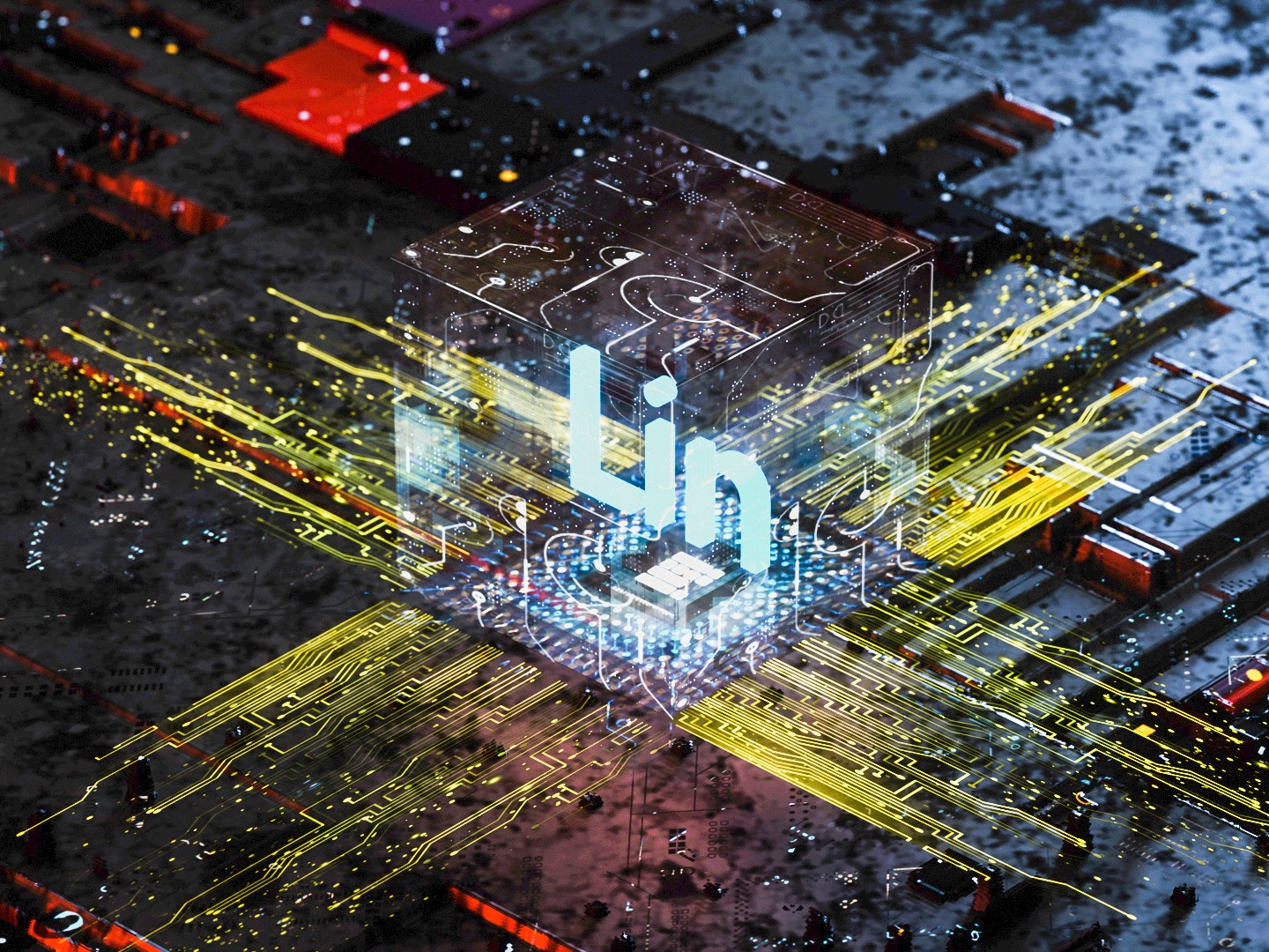 C4D芯片——练习作品_曾小p-站酷ZCOOL