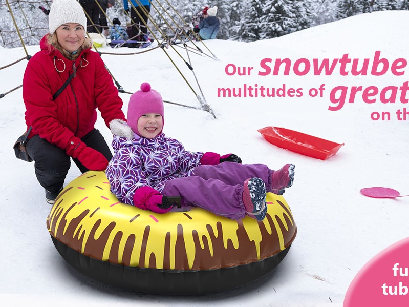 滑雪圈亚马逊广告图_CandyPang-站酷ZCOOL